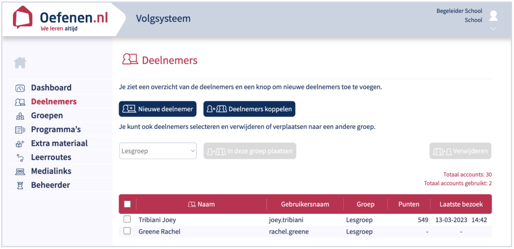 Nieuw: Volgsysteem uitgebreid met dashboard - Oefenen.nl